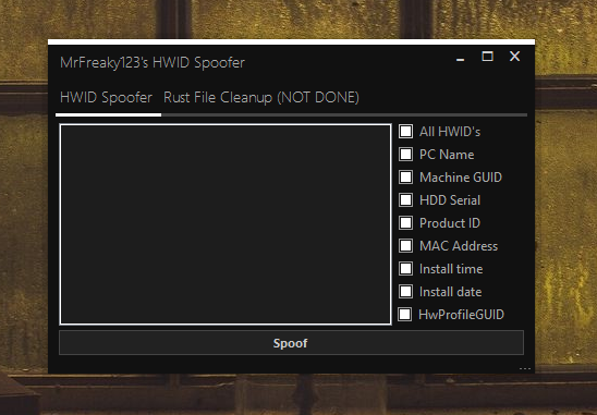 Rust Registry Changer Hwid Spoofer Open Source | CheatGlobal
